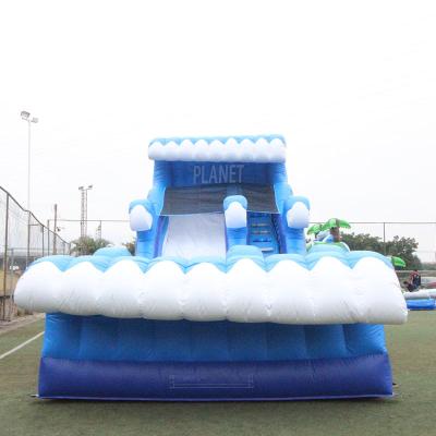 China Commercial Grade PVC Inflatable Bouncer Water Slide 11m x 4.5m for Kids and Adults for sale