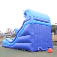 China Commercial Grade PVC Inflatable Bouncer Water Slide 11m x 4.5m for Kids and Adults for sale