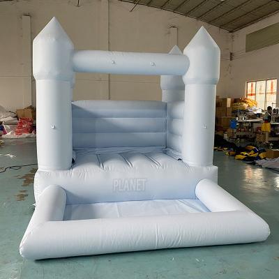 China Customized Blue Inflatable Toddler Bounce Castle 10ft x 8ft with Ball Pit for sale