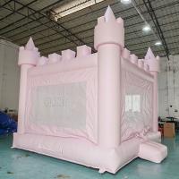 China Outdoor Luxury Pink Inflatable Bounce House 13ft Kids Party Jumper with Blower for sale