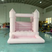 China Customized Pink Inflatable Bouncy Castle 10ft x 8ft with Ball Pit for Toddlers for sale