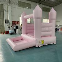 China Customized Pink Inflatable Bouncy Castle 10ft x 8ft with Ball Pit for Toddlers for sale