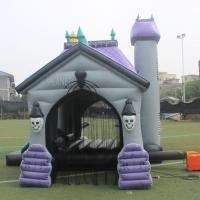China Commercial Grade Halloween Inflatable Bounce House 6x4M Custom PVC Jumper Castle for sale