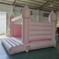China Commercial Pink Inflatable Bouncy Castle 13ft x 13ft x 10ft Wedding Bounce House for Party Rental for sale