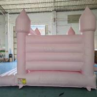 China Commercial Pink Inflatable Bouncy Castle 13ft x 13ft x 10ft Wedding Bounce House for Party Rental for sale