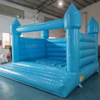 China Commercial Blue Inflatable Bouncer House 13ft x 13ft x 10ft Jumping Castle for Party Rental for sale