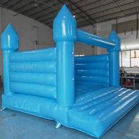 China Commercial Blue Inflatable Bouncer House 13ft x 13ft x 10ft Jumping Castle for Party Rental for sale