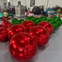 China Custom Hanging Sealed Inflatable Mirror Ball 60cm-400cm Shiny PVC Mirror Sphere for Party Decoration for sale