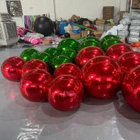 China Custom Hanging Sealed Inflatable Mirror Ball 60cm-400cm Shiny PVC Mirror Sphere for Party Decoration for sale