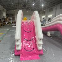 China Customized Airtight PVC Inflatable Water Yacht Slide 0.9mm Thickness Floating Dock Slide for Sea for sale