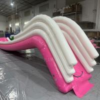 China Customized Airtight PVC Inflatable Water Yacht Slide 0.9mm Thickness Floating Dock Slide for Sea for sale