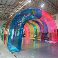China Giant Colorful Inflatable Arch Tunnel 8x6x4m Customizable PVC Entrance Decoration for sale