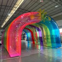 China Giant Colorful Inflatable Arch Tunnel 8x6x4m Customizable PVC Entrance Decoration for sale