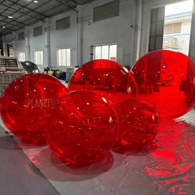 China Giant Airtight Inflatable Transparent PVC Water Balloon 40cm-300cm for Party Decoration for sale