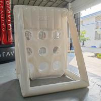 China Customized Inflatable Football Toss Game 1.95x2.5m PVC Soccer Target Goal for Carnival Practice for sale