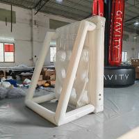 China Customized Inflatable Football Toss Game 1.95x2.5m PVC Soccer Target Goal for Carnival Practice for sale