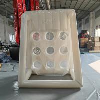 China Customized Inflatable Football Toss Game 1.95x2.5m PVC Soccer Target Goal for Carnival Practice for sale