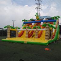 China Commercial Grade Inflatable Dinosaur Bouncy Castle with Slide 4m x 3m x 2.5m for sale