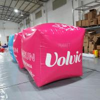 China Custom Air Sealed Inflatable Cubic Buoy 1.5m Floating Square Buoy for Water Park for sale