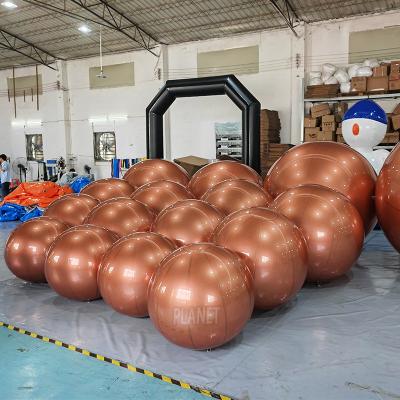 China Hanging Inflatable Mirror Ball 60cm-300cm Double Layer PVC Sealed Shiny Sphere for Event Decoration for sale