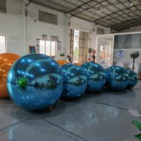 China Giant Hanging PVC Inflatable Mirror Ball 60-300cm Reflective Disco Party Decor for sale