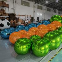 China Giant Hanging PVC Inflatable Mirror Ball 60-300cm Reflective Disco Party Decor for sale