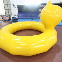 China Custom PVC Inflatable Duck Swim Ring for Children Outdoor Summer Floating Boat Seat for sale
