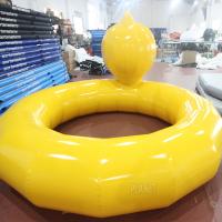 China Custom PVC Inflatable Duck Swim Ring for Children Outdoor Summer Floating Boat Seat for sale