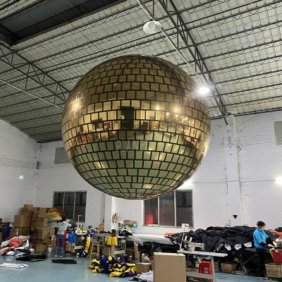 China Inflatable Disco Mirror Ball 60cm-300cm PVC Hanging Party Decoration for Wedding Events for sale