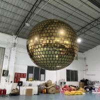 China Inflatable Disco Mirror Ball 60cm-300cm PVC Hanging Party Decoration for Wedding Events for sale