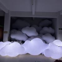 China Giant Inflatable Cloud Decor 1.8m 2.5m White PVC Party Event Decoration for sale