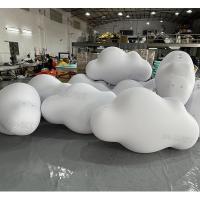 China Giant Inflatable Cloud Decor 1.8m 2.5m White PVC Party Event Decoration for sale