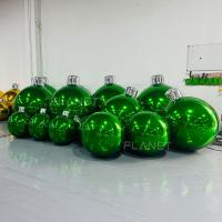 China Double Layer PVC Giant Inflatable Christmas Ormanets with Mirror Effect for sale