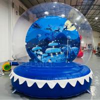 China 10ft Diameter Christmas Inflatable Bounce House Snow Globe with Clear PVC for sale