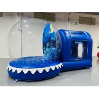 China 10ft Diameter Christmas Inflatable Bounce House Snow Globe with Clear PVC for sale