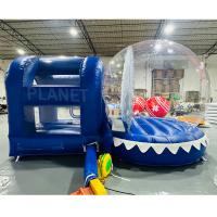 China 10ft Diameter Christmas Inflatable Bounce House Snow Globe with Clear PVC for sale