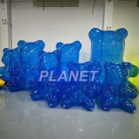 China Clear PVC Inflatable Transparent Bear 1.2m for Event Decoration for sale