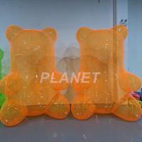 China Clear PVC Inflatable Transparent Bear 1.2m for Event Decoration for sale