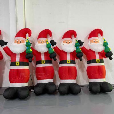 China Giant Oxford Cloth Inflatable Santa Claus 1.8m Tall for Christmas Decoration for sale