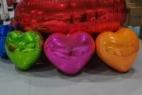 China Customizable Inflatable Mirror Heart Ball 40-400cm PVC Reflective Decoration for Outdoor Events for sale