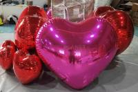 China Customizable Inflatable Mirror Heart Ball 40-400cm PVC Reflective Decoration for Outdoor Events for sale