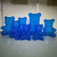 China Custom Colorful PVC Inflatable Transparent Bear Decoration 1.2m to 3.0m for sale