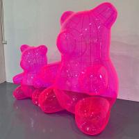 China Custom Colorful PVC Inflatable Transparent Bear Decoration 1.2m to 3.0m for sale