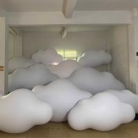 China Giant White PVC Inflatable Balloon Clouds For Decoration for sale