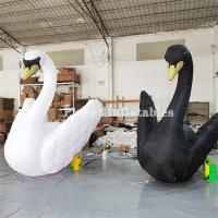 China Large Inflatable Swan 3m Tall 210D Oxford Cloth Party Decoration for Events for sale