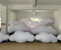China Airtight PVC Inflatable Hanging White Cloud Balloon 1m Width for Ceiling Decoration for sale
