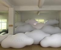 China Airtight PVC Inflatable Hanging White Cloud Balloon 1m Width for Ceiling Decoration for sale