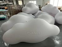 China Airtight PVC Inflatable Hanging White Cloud Balloon 1m Width for Ceiling Decoration for sale