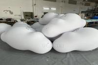 China Airtight PVC Inflatable Hanging White Cloud Balloon 1m Width for Ceiling Decoration for sale