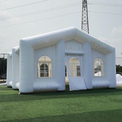 China Customizable Inflatable Wedding Tent 8x4m Oxford Cloth for Outdoor Party Events for sale
